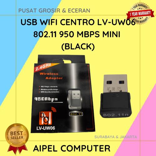 Jual LVUW06 | USB WIFI CENTRO LV-UW06 802.11 950 MBPS MINI (BLACK) - Kota Surabaya - AIPEL ...