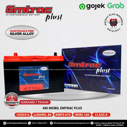 Jual EMTRAC PLUS 105D31L (80Ah) MF Aki Pajero Sport Dakar/ Exceed ...