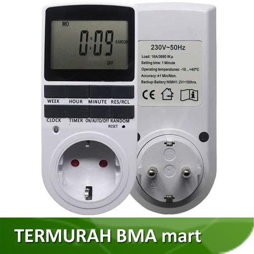 Jual Stop Kontak Timer Digital Otomatis| Smart Stop Kontak |Colokan ...