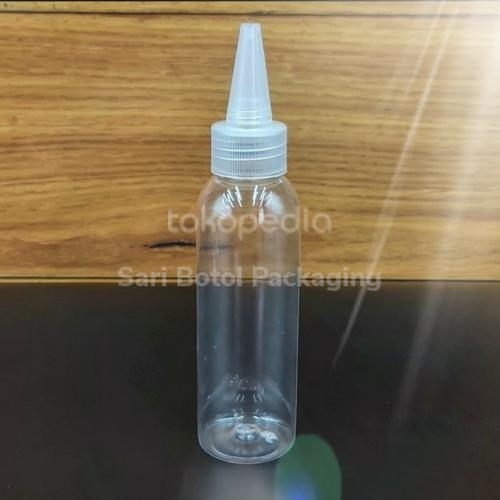 Jual BOTOL KERUCUT 100ML NATURAL/BOTOL 100ML TUTUP KERUCUT NATURAL ...