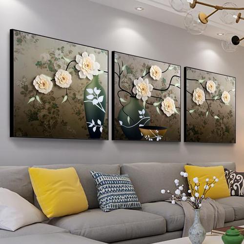 Jual lukisan panel bunga timbul 3d dekorasi hiasan dinding - Kab ...