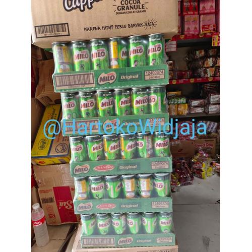 Jual SUSU MILO KALENG COKLAT ACTIVE GO UHT 240ML DUS ISI 24 KALENG ...