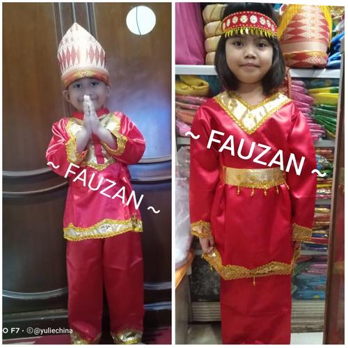 Jual Baju Adat Palembang Anak // Pakaian Adat Sumatra Selatan TK SD ...