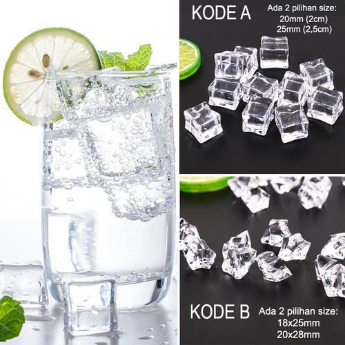 Jual Fake Ice Cube Es Batu Palsu Akrilik Food Photography Acrylic Prop ...