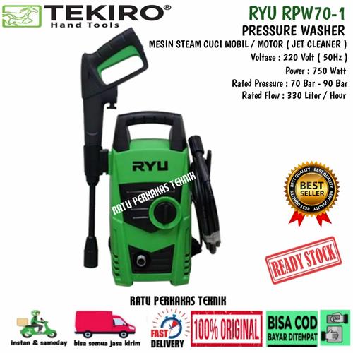 Jual MESIN STEAM CUCI MOBIL MOTOR JET CLEANER TEKIRO RYU RPW 70-1 70 ...
