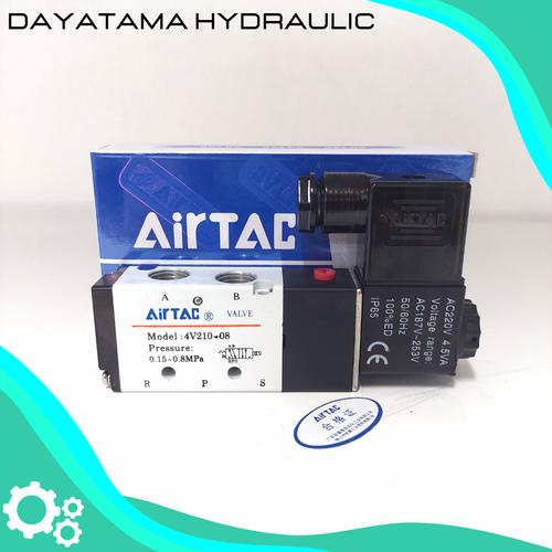 Jual SOLENOID VALVE 4V210-08 AC 220V/DC 24V AIRTAC - Jakarta Barat - Dayatama Hydraulic | Tokopedia