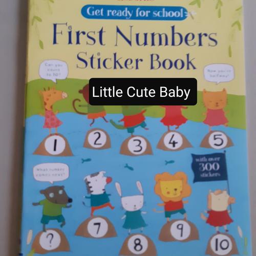 Jual USBORNE GET READY FOR SCHOOL - FIRST NUMBER STICKER BOOK - Jakarta ...