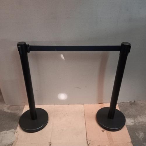 Jual PO Tiang antrian tiang pembatas hitam pita hitam sablon Mistu ...
