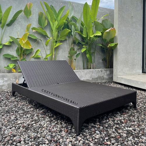 Jual DOUBLE Sun Lounger Pool Chair KASUR KURSI KOLAM PANTAI Sunbed Sintetis - EXCLUDE MATTRAS ...