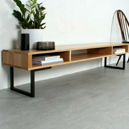 Jual meja console minimalis kaki besi - Kota Tangerang - BRILIANT WOOD ...