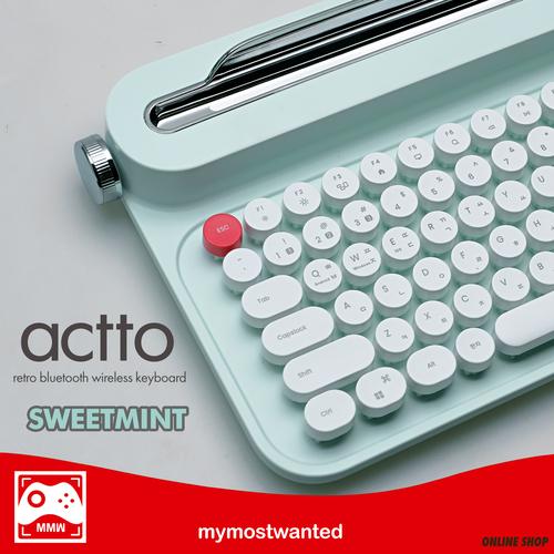 Jual ACTTO Keyboard bluetooth wireless keyboard retro typewriter MINT ...
