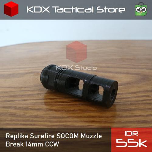 Jual Replika Surefire SOCOM Muzzle Break Drat 14mm CCW Airsoft Flash ...