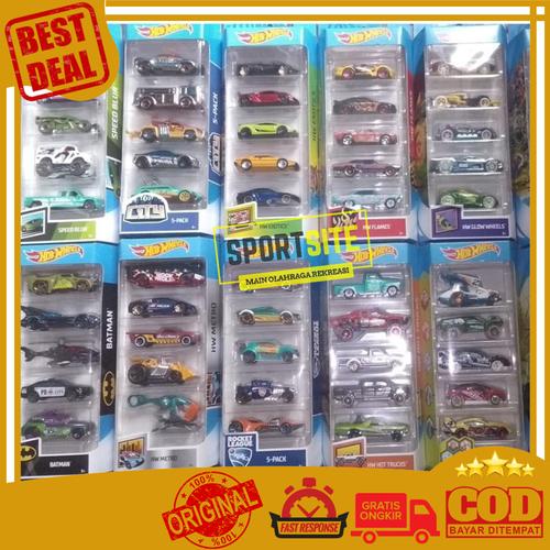 Promo Hot Wheels Diecast Gift Pack isi 5 Mobil Car Mainan Original ...