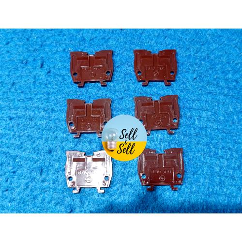 Jual End Plate Terminal Block TR10 Cokelat /Tutup TR 10/ TRA1 Model ...