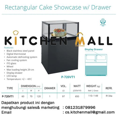 Jual GEA P-720VT1 RECTANGULAR CAKE SHOWCASE WITH DRAWER/LEMARI PEMAJANG KUE - Jakarta Timur ...
