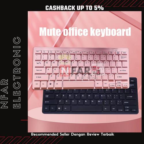 Jual Keyboard Wired Mini Slim Pink Lucu Keyboard Office Wired Pink For ...