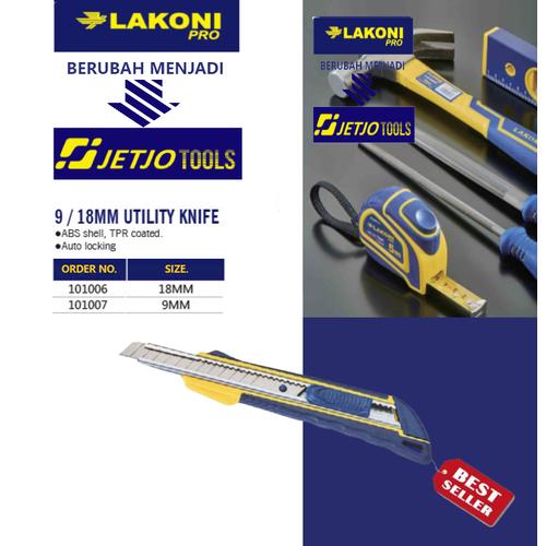 Jual Pisau Cutter / 9/18mm Utility Knife Lakoni Pro No. - 101007 ( 9mm ...