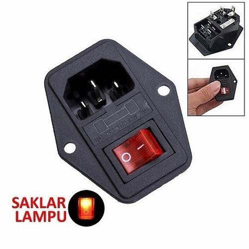 Jual Soket AC 3in1 + Saklar Lampu + Fuse Holder Power Outlet Socket Switch - Kota Serang - SINAR ...