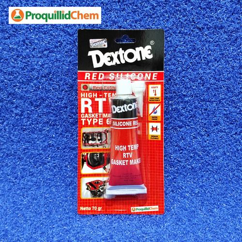 Jual LEM GASKET MERAH DEXTONE RED RTV HIGH TEMP SILICONE RED RTV MERAH ...