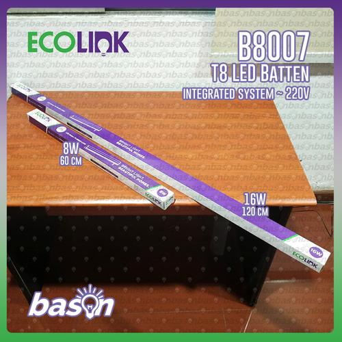 Jual ECOLINK B8007 T8 LED Batten 8W atau 16W 220V-240V - lampu ...