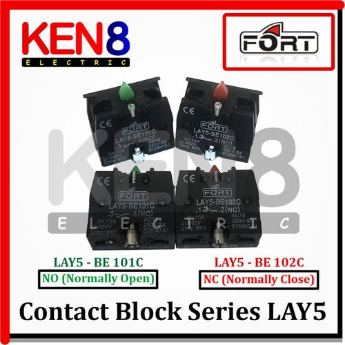 Jual Command Switch Auxiliary Contact Block LAY5 Series Merk Fort ...