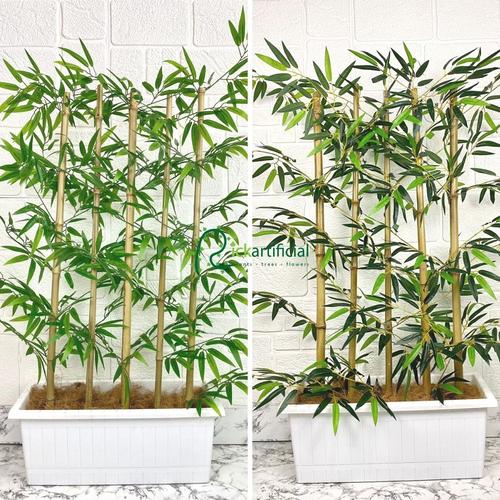 Jual Pohon Daun Bambu Latex Artificial Plastik Partisi Dekorasi Rumah ...