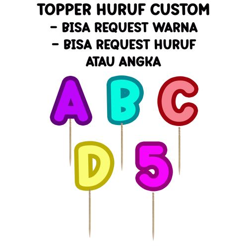 Jual TOPPER HURUF CUSTOM / TOPPER MURAH / HIASAN KUE - FONT 1 - Kota Medan - linz_idn | Tokopedia