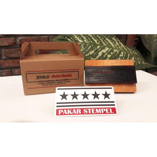 Jual Jual Stempel Packaging Makanan Stempel Kotak Nasi Dus Kemasan ...