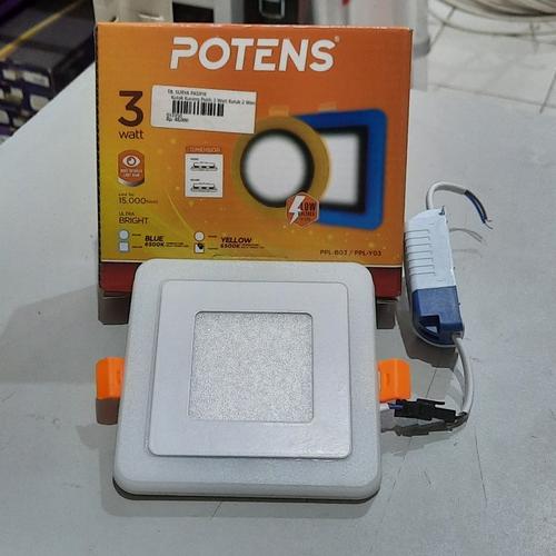 Jual lampu downlight kotak kuning putih 3 watt inbow potens LED - Kota ...