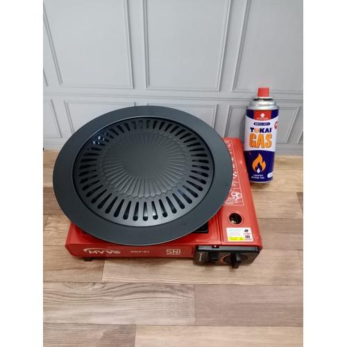 Jual Paket bbq kompor portable + grillpan + 1 tabung gas - WH Merah ...