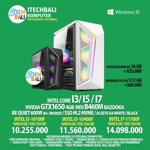 Jual PC GAMING FULL SET MURAH LENGKAP + MONITOR | ITECHBALI - Intel I3 ...