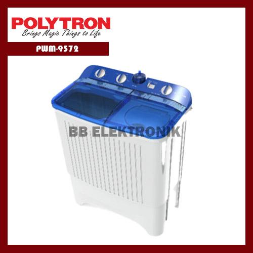 Jual POLYTRON PWM-9572 MESIN CUCI 2 TABUNG 9.5KG - KHUSUS JABODETABEK ...