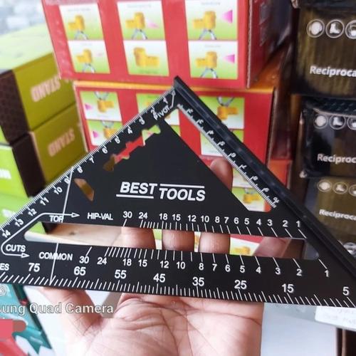 Jual Mistar Sudut Penggaris Siku Segitiga 7Inch Premium Speed Square ...
