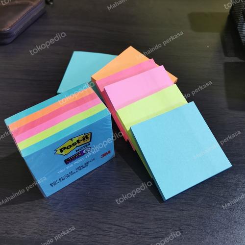 Jual 3M Post-it notes super sticky 3in x 3in - Kertas notes 654-6SSMIA ...