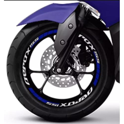 Jual cutting list velg stiker aerox 155 ASAHI Cutting sticker - Biru ...