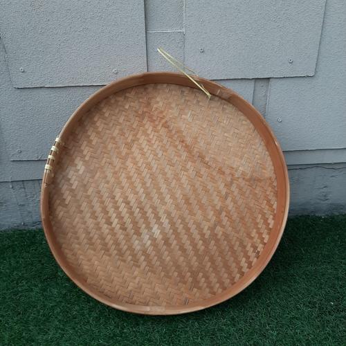 Jual Tampah Besar Anyaman Bambu BULAT kerajinan parcel home decor - Kab ...