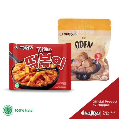 Promo BUNDLE Mujigae Topokki 170gr / Mujigae Oden - Odeng Korean Fish ...