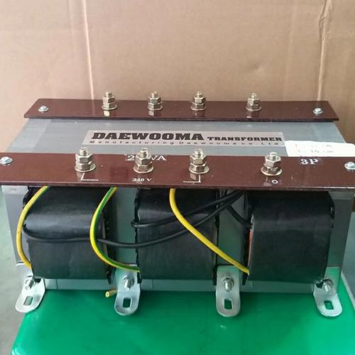 Jual Trafo Isolasi Step Down/Up 3 Phase 380V to 200V 2KVA Daewooma ...