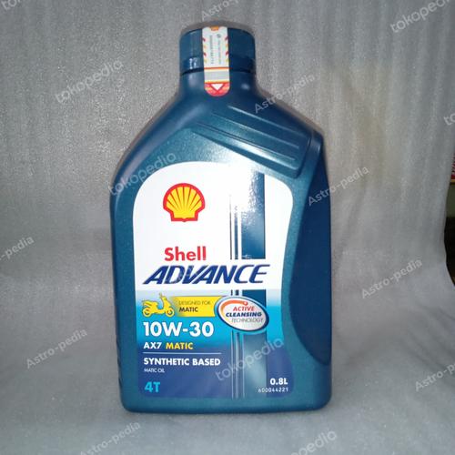 Jual Oli motor matic Shell Advance AX 7 0,8 Liter 10W-30, Oli mesin ...