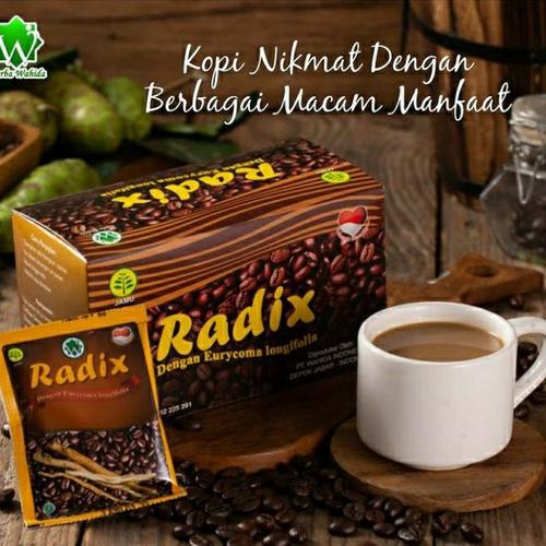 Jual HARGA PER BOX ISI 15 SACHET KOPI RADIX KOTAK/ RADIK WAHIDA ...