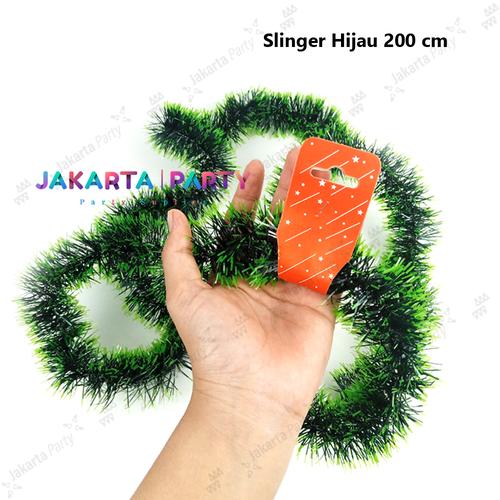 Jual Slinger Natal Hijau Daun Kecil / Slinger Pohon Natal / Dekorasi ...