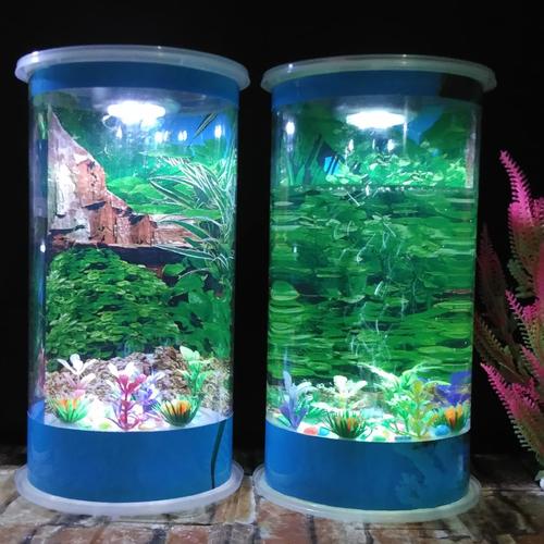 Jual Aquarium Tabung Bulat JUMBO Mika - D 17cm T 30cm - ZENAL.ID ...