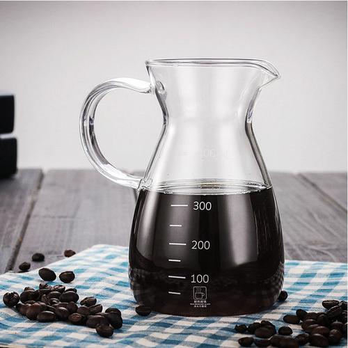 Jual Pitcher Kopi Susu Minuman Coffee Server Glass Pot Barista - 400ml ...