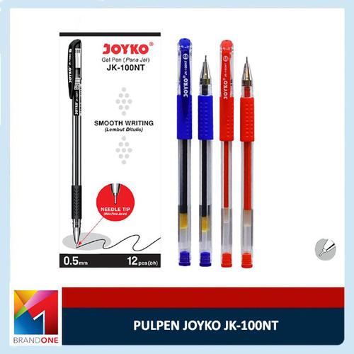 Jual Bolpen / Pulpen / Pena Gel Pen 0.5mm Merah Joyko JK-100NT - Hitam - Jakarta Pusat ...