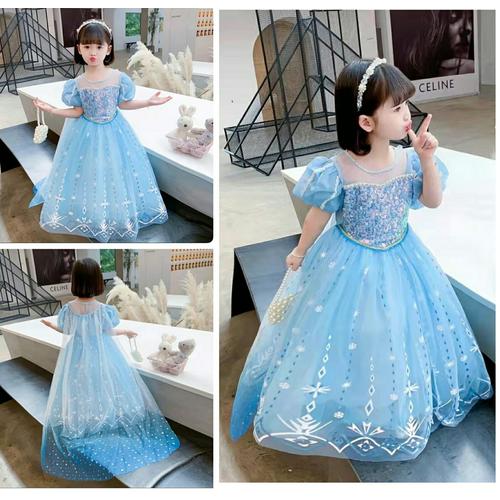 Jual Kostum Frozen Elsa 33 Dress Princess Manik Baju Anak Tangan Balon ...