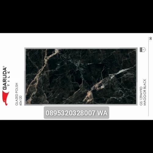 Jual GARUDA GRANIT 60X120 MAGGIOR BLACK GS129MY9D LANTAI HITAM MARBLE ...