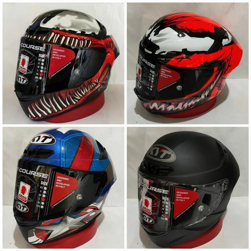 Jual helm kyt tt course marvel carnage / kyt tt course captain america ...