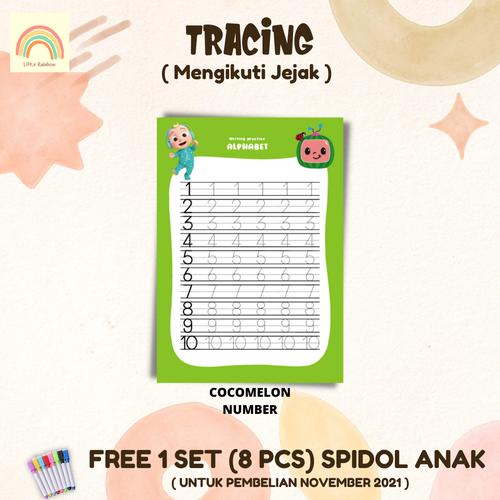 Jual Tracing ABC Alphabet Number Mainan Edukasi Anak ABC Montessori ...