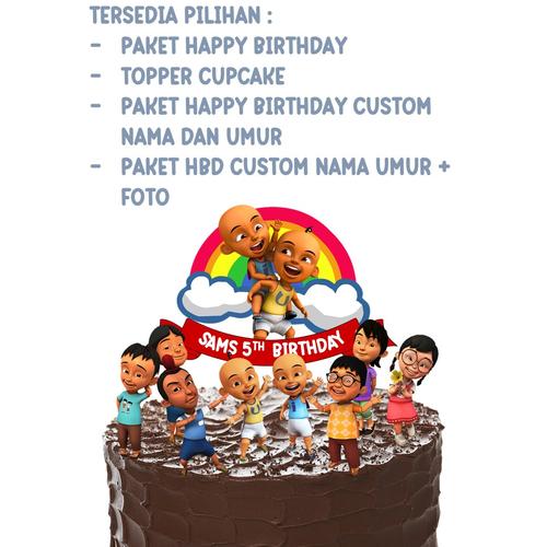 Jual TOPPER CAKE UPIN IPIN / UPINIPIN / TOPPER MURAH - PAKET HBD - Kota ...