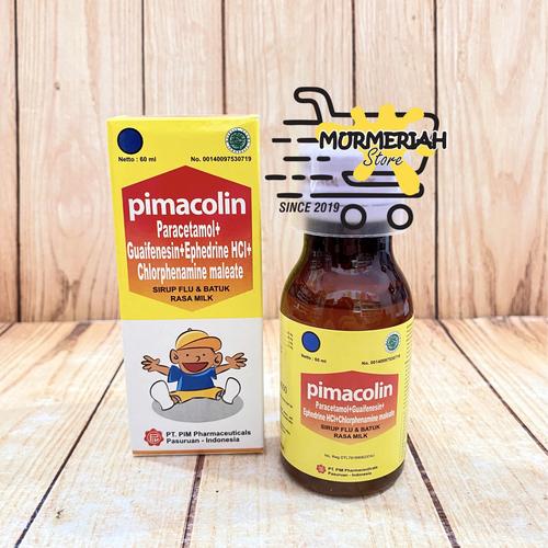 Jual PIMACOLIN MILK Sirup 60 ml Rasa Susu-Syrup Obat Batuk,Pilek & Flu ...